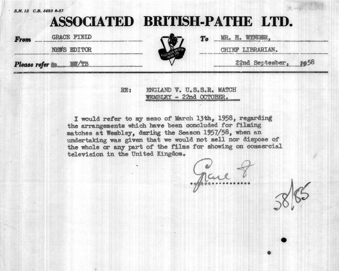 Ephemera - England V Russia · News on Screen