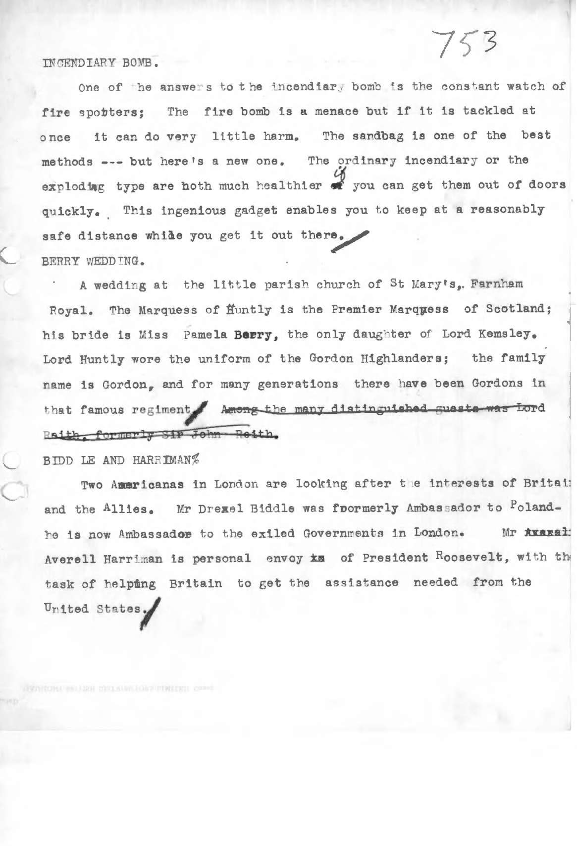 Commentary - Roving Camera Reports: Pamela Berry Marries Marquis of ...